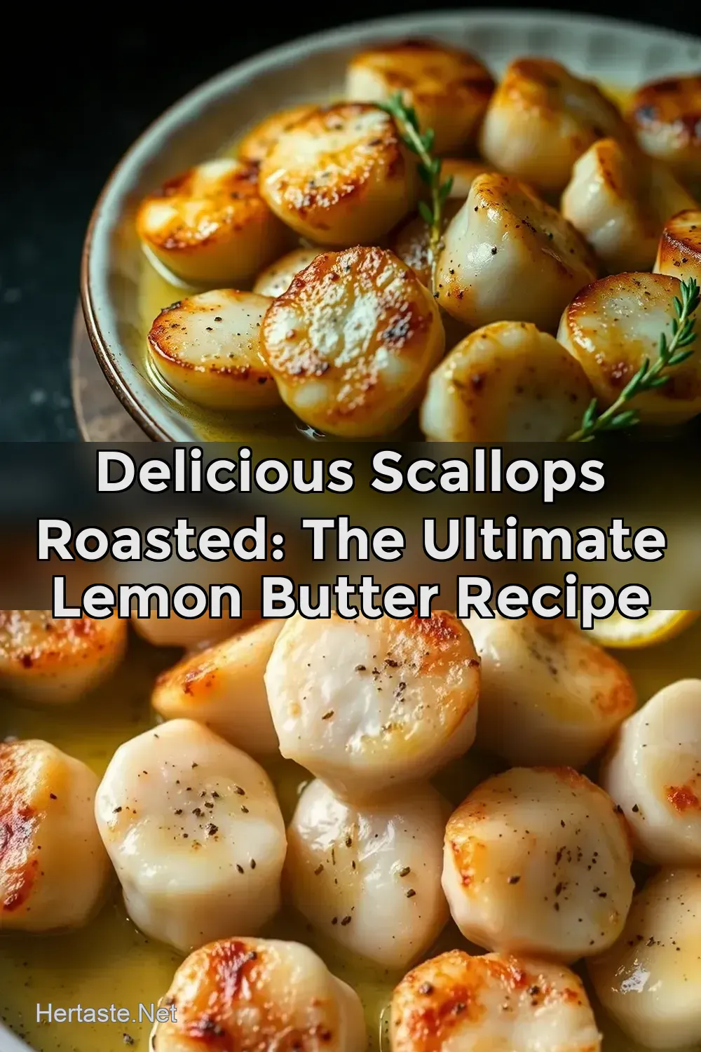 Easy & Juicy Scallops Roasted: Crispy with Lemon Butter…