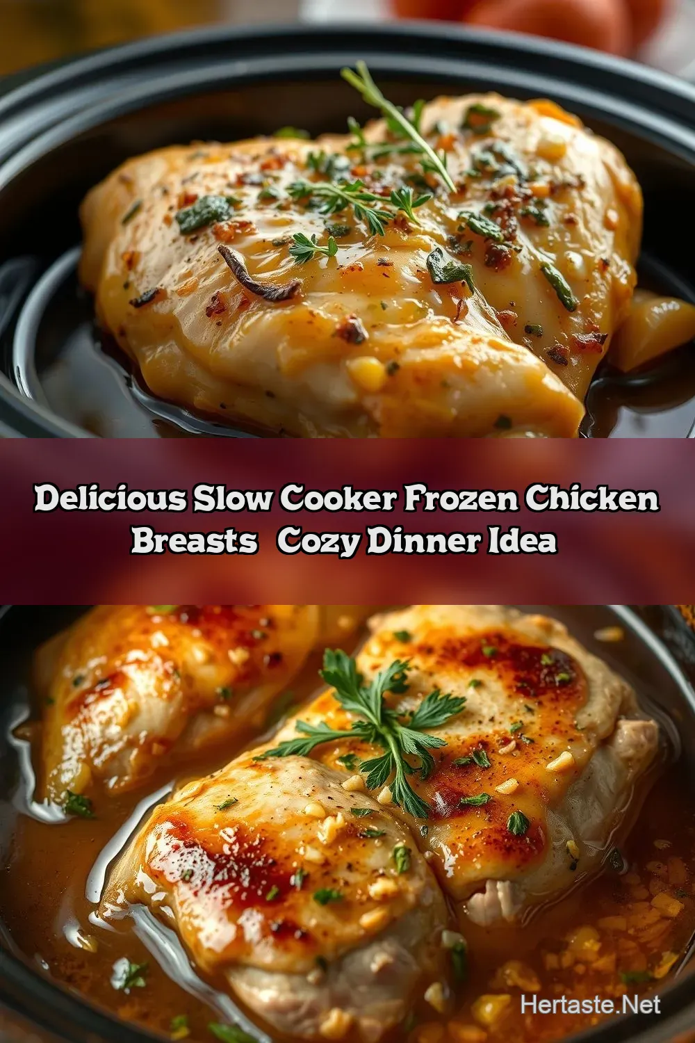 Effortless & Flavorful Frozen Chicken Breast Slow Cooker…