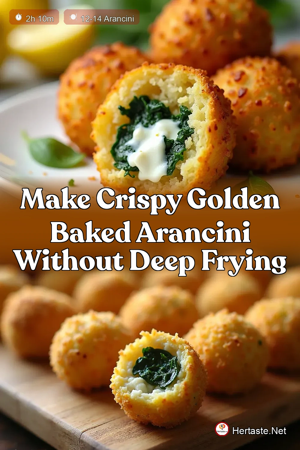 Easy Baked Arancini Crispy Lighter Italian Rice Balls