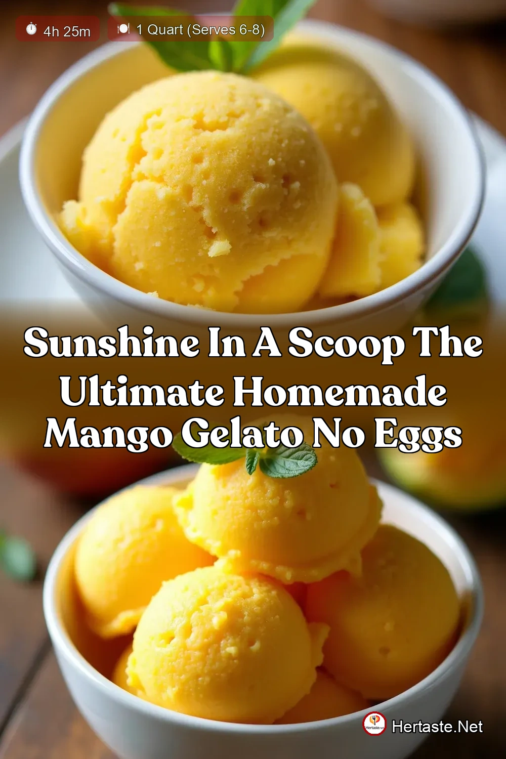 Sunshine Scoop Easy Homemade Mango Gelato Recipe