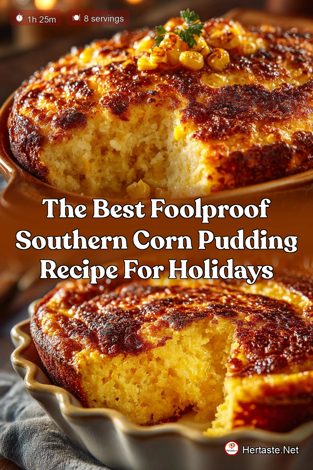 Grandmas Golden Creamy Southern Corn Pudding Recipe