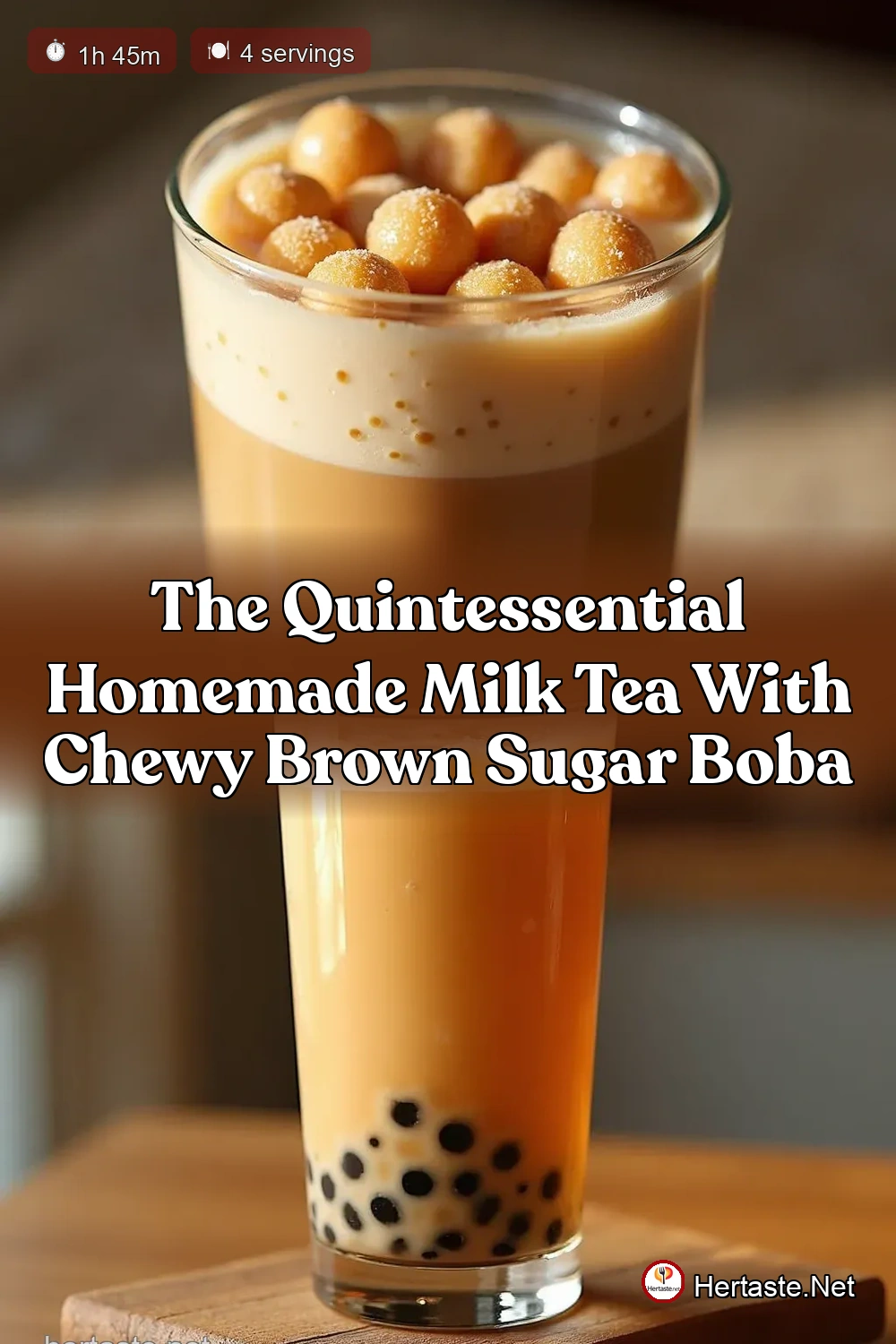 The Best Homemade Milk Tea Recipe with Chewy Brown Sugar…