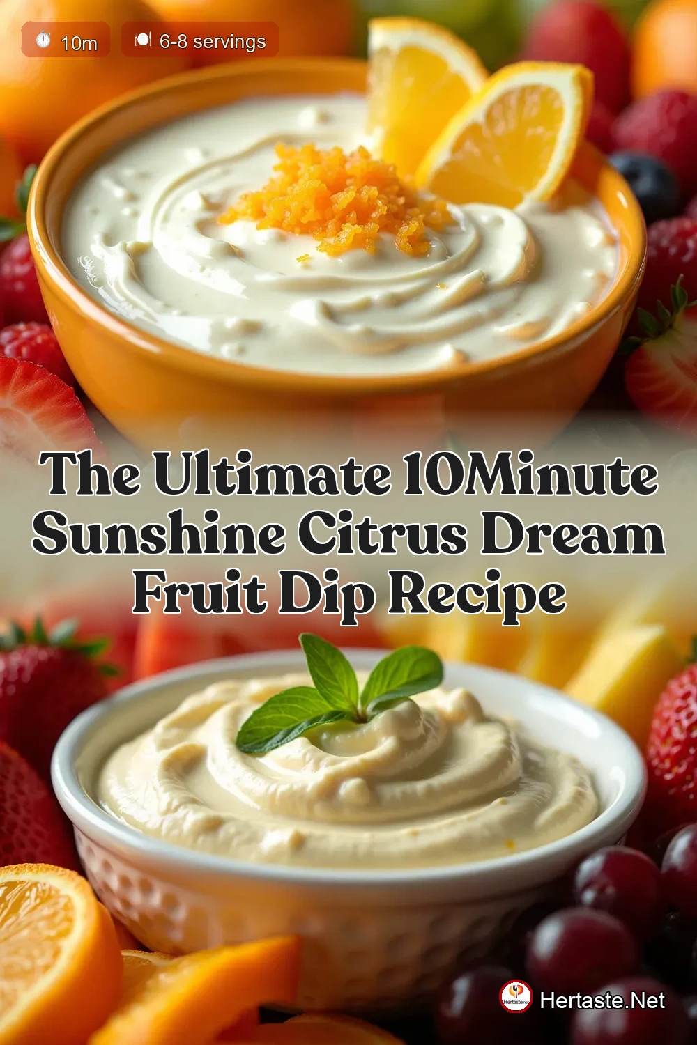 Sunshine Citrus Dream Fruit Dip Cream Cheese Fluff Recipe