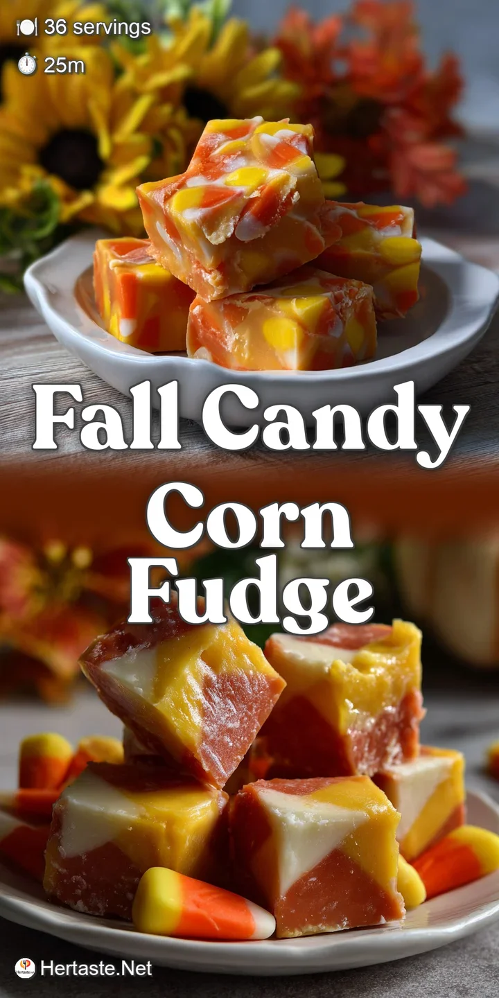 Easy Candy Corn Fudge Recipe with White Chocolate for Fall