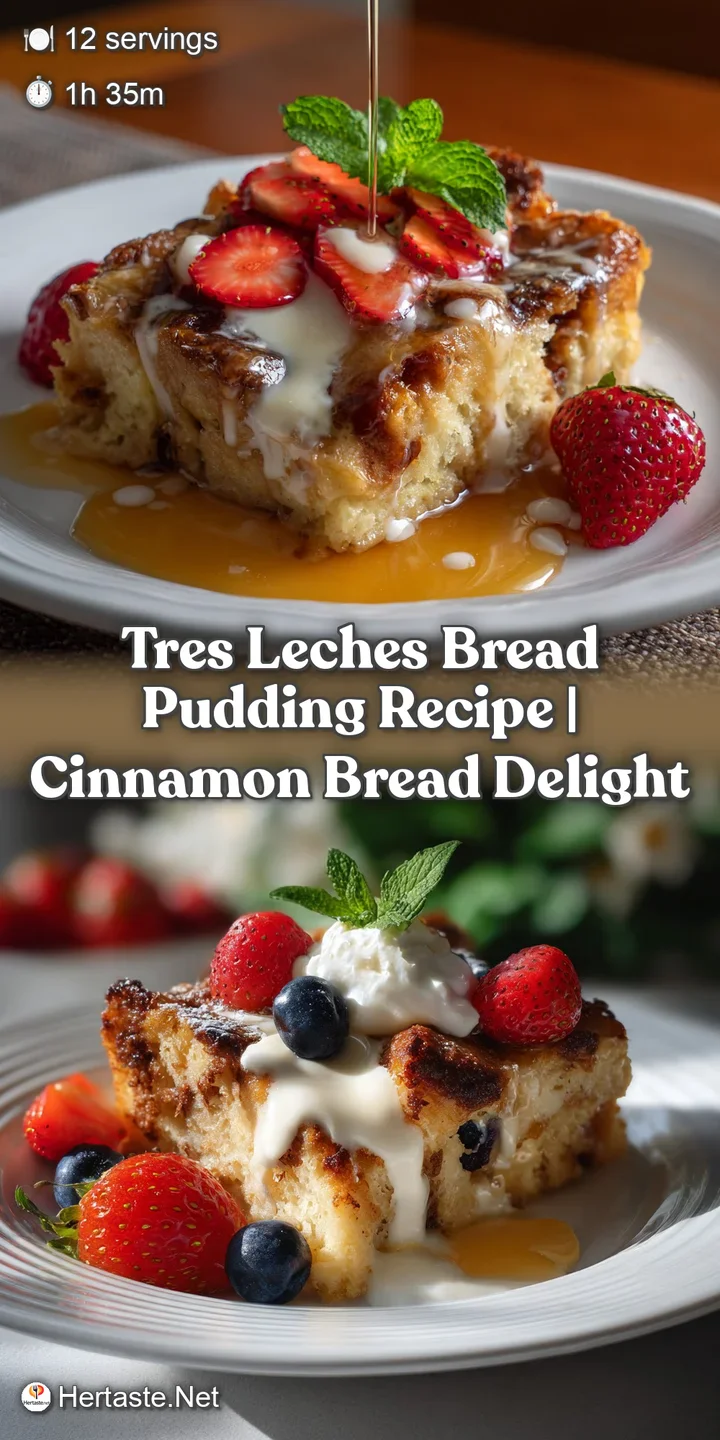 Tres Leches Bread Pudding Recipe: Velvety & Soaked