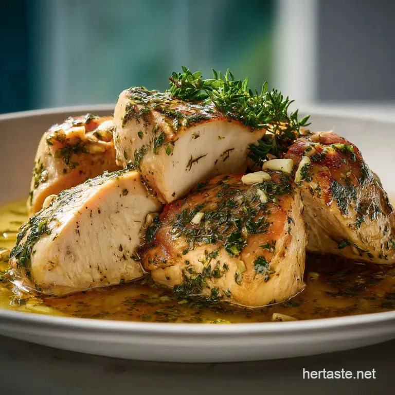 Slow Cooker Chicken Thigh Recipe with Garlic and Herbs:…